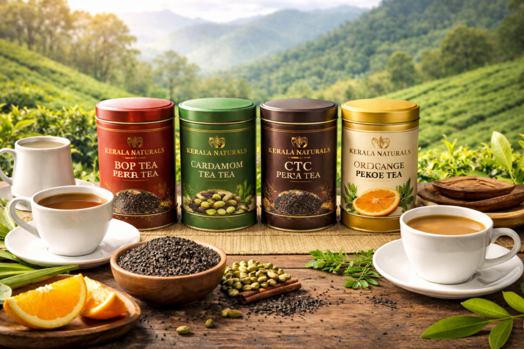 Premium Kerala Single Estate Tea Collection by Kerala Naturals