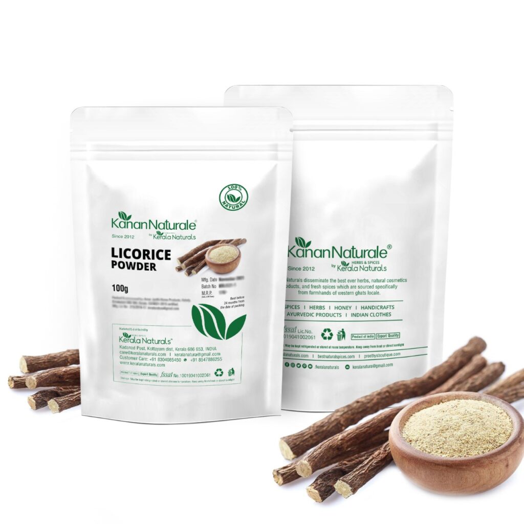 Kerala Naturals Licorice Root Powder 100 gm - Fade Scars