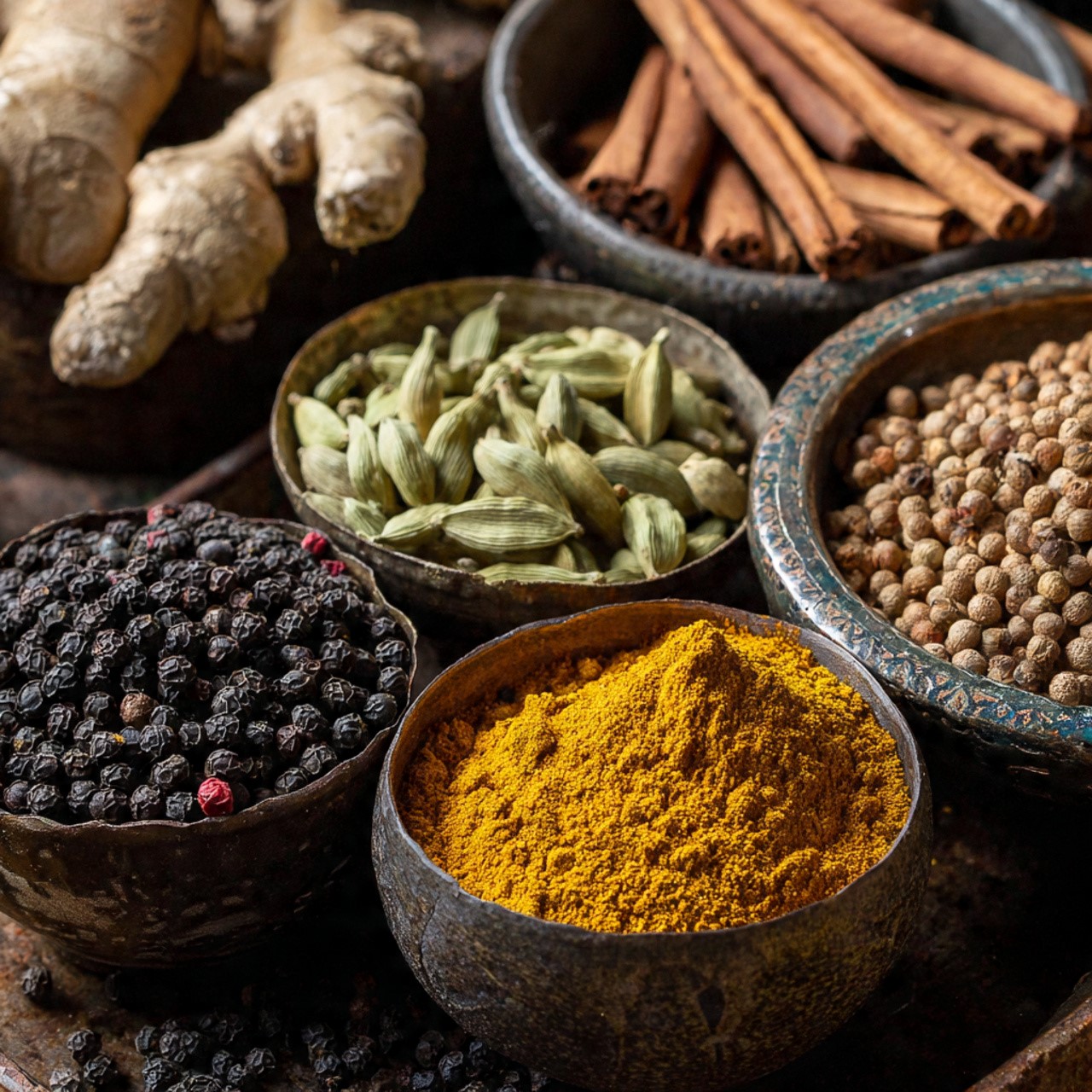 Pure Natural Kerala Spices Combo – Fresh & Organic