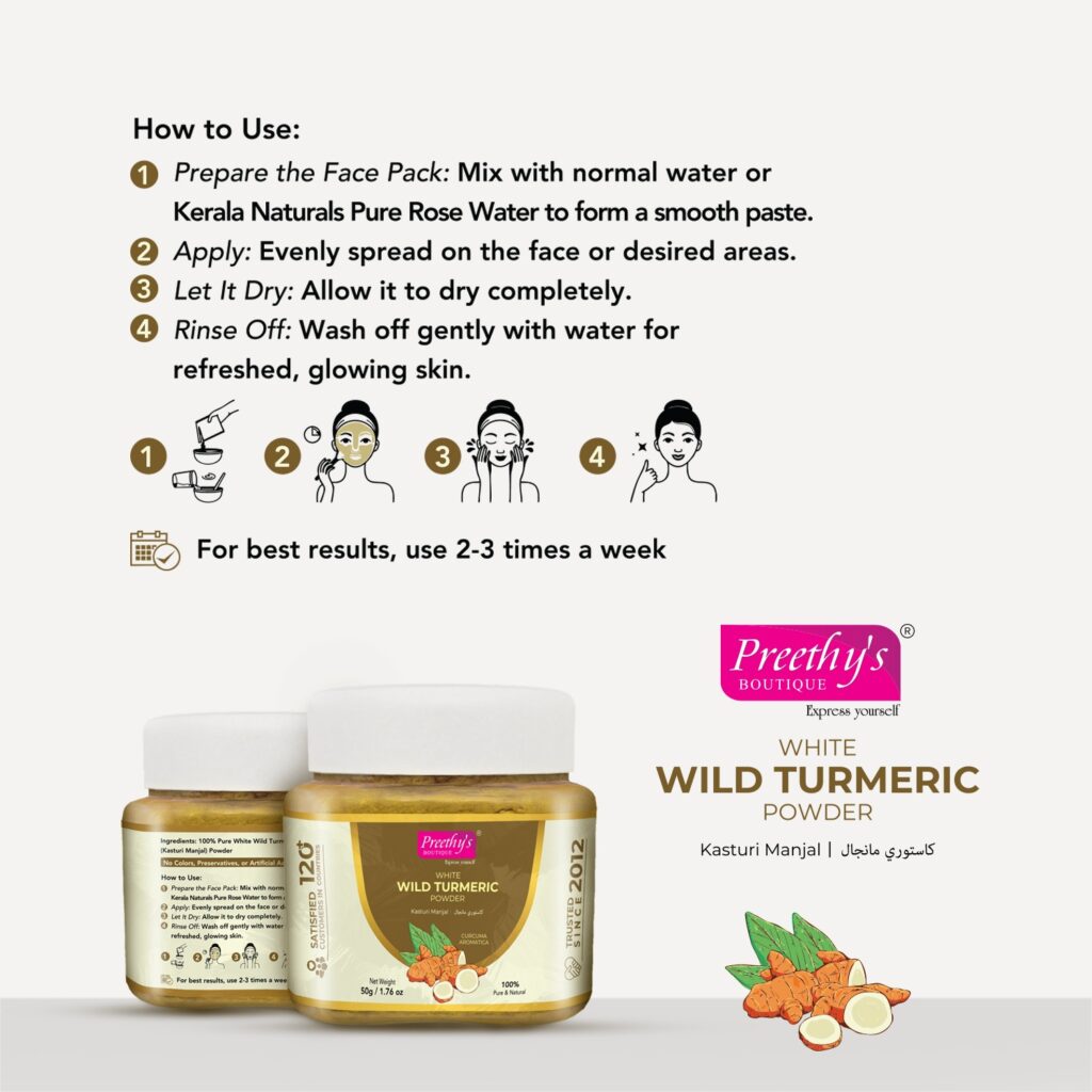 Buy 100% Original Kasturi Manjal (Musk Turmeric Powder) - Kerala Naturals